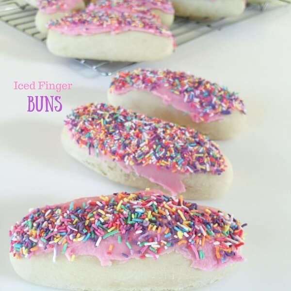 Iced Finger Buns - Oh So Busy Mum