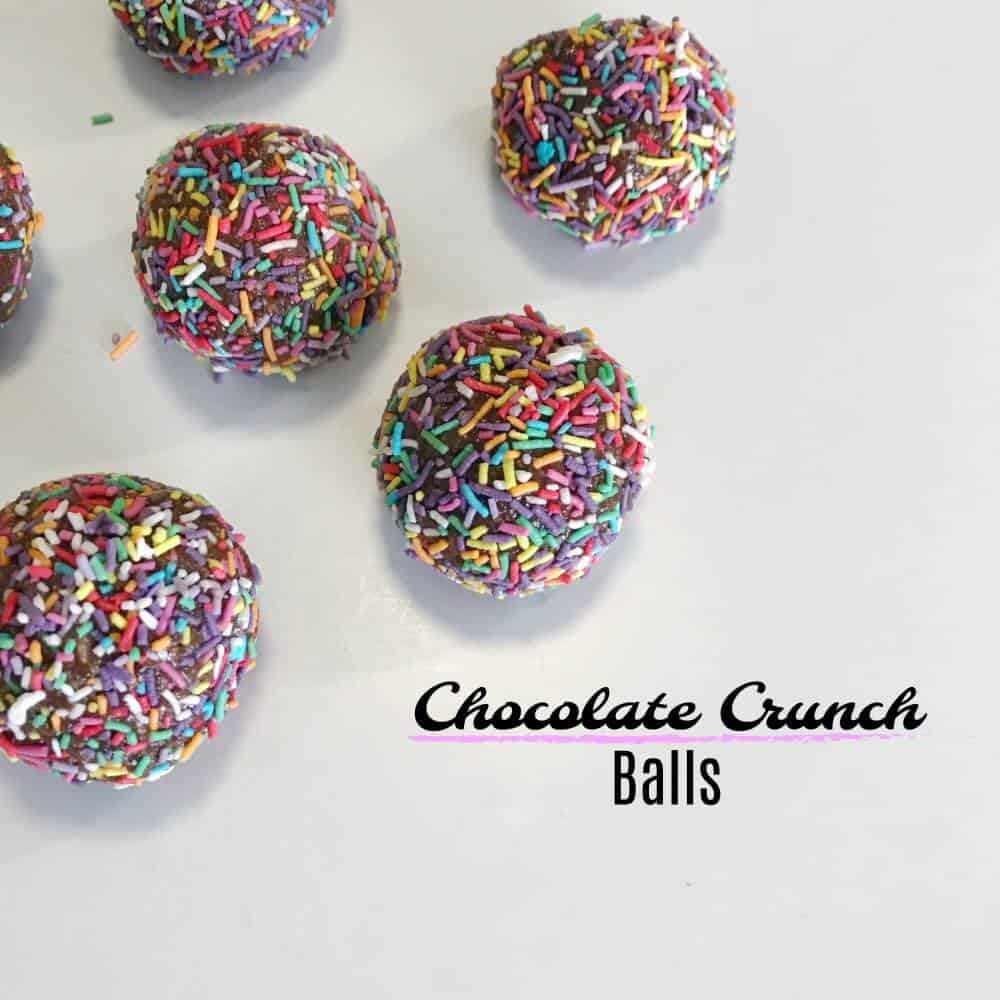 Chocolate Crunch Balls - Oh So Busy Mum