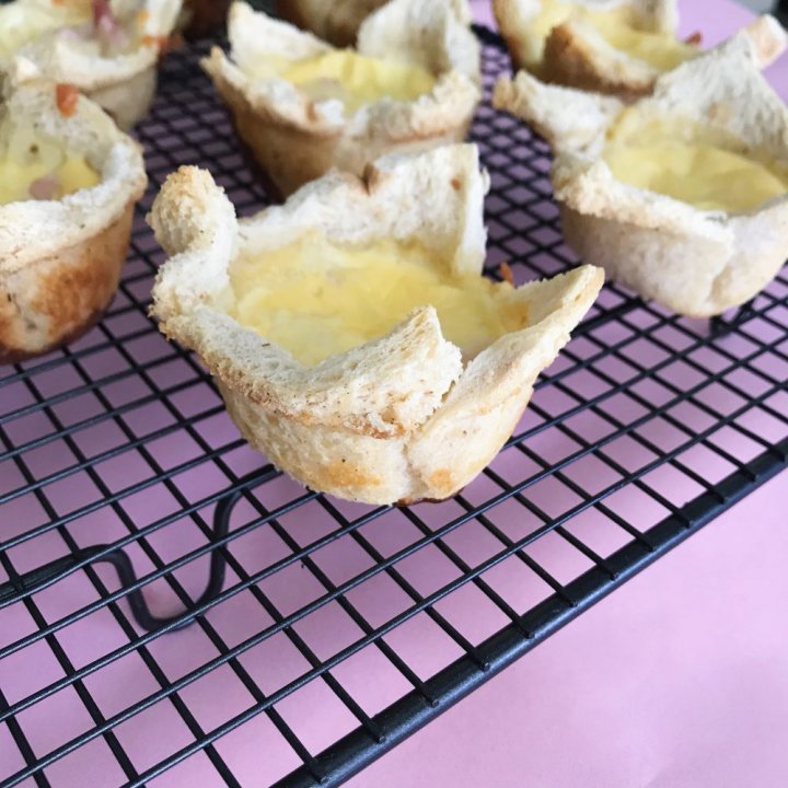 Easy Bread Quiches - Oh So Busy Mum