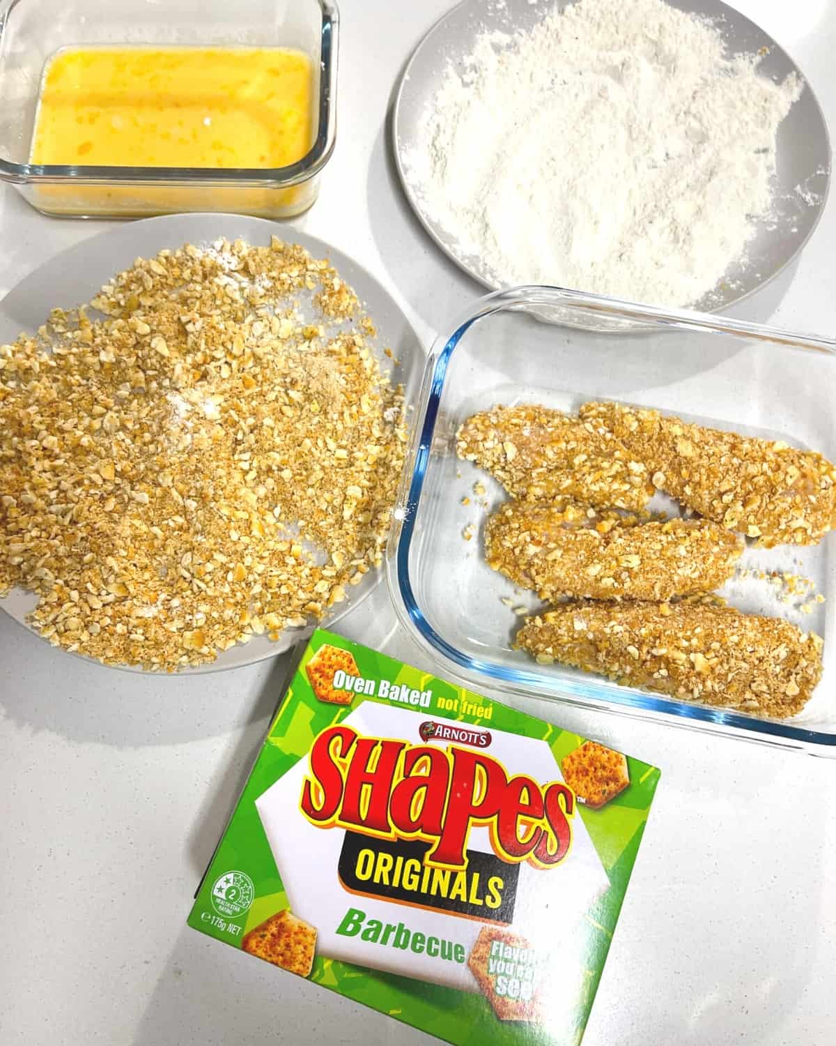 BBQ Shapes Coated Chicken Strips - Oh So Busy Mum