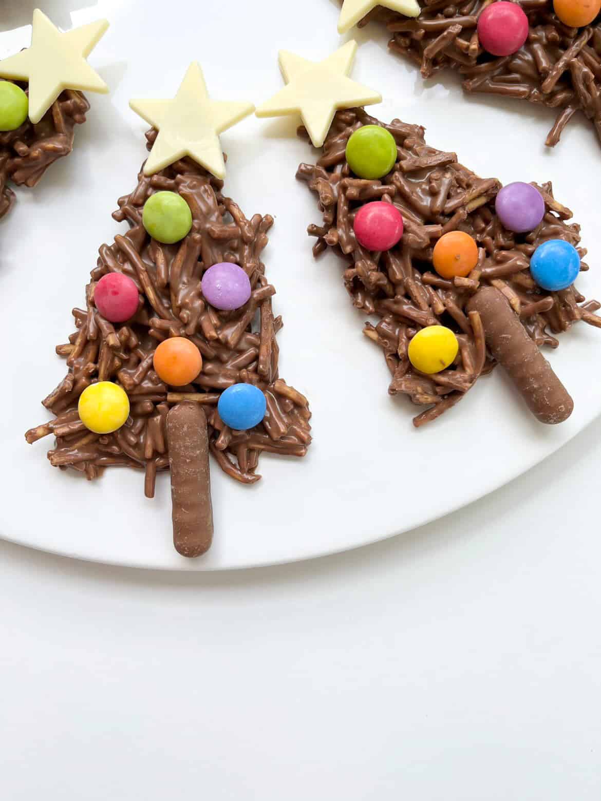 Chocolate Noodle Christmas Trees - Oh So Busy Mum