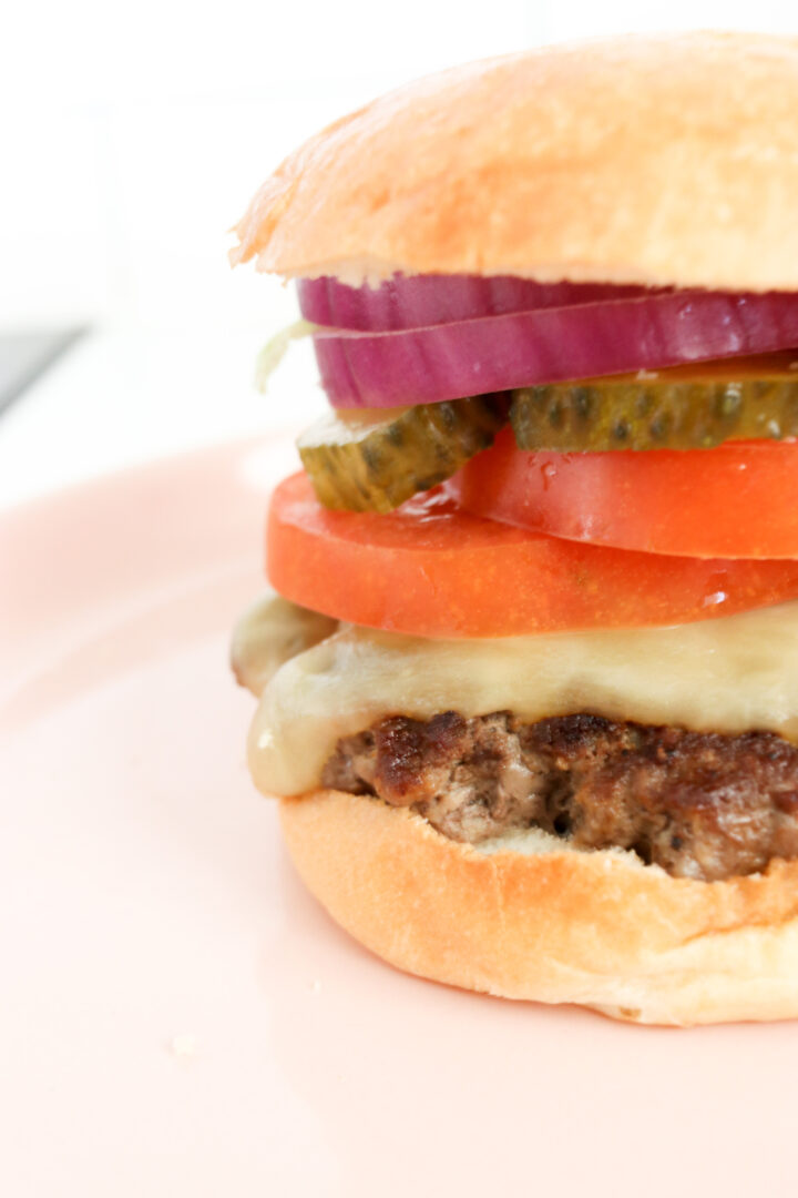 Best Ever Homemade Beef Burger Recipe - Oh So Busy Mum