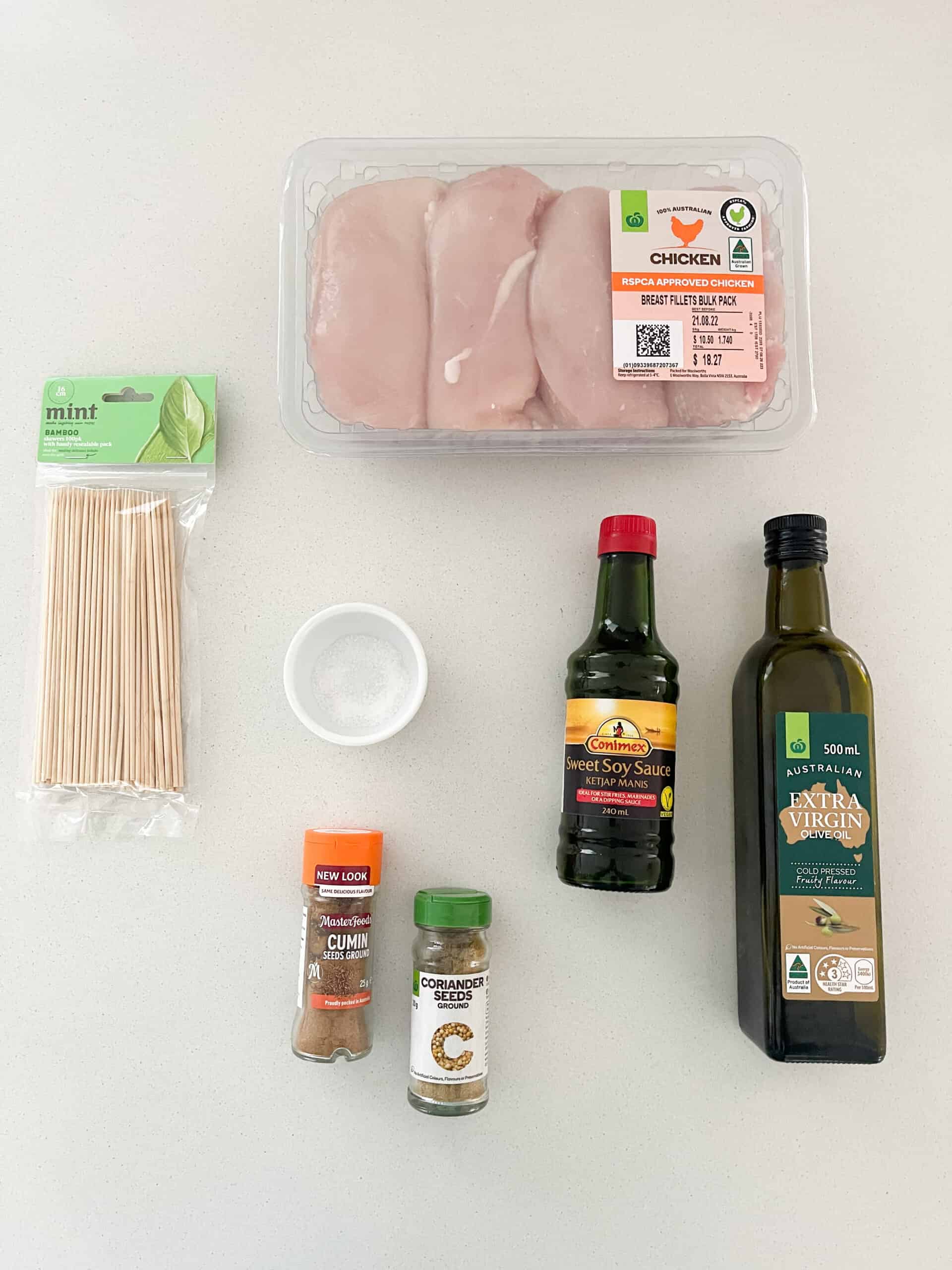 Chicken Satay Sticks with Peanut Dipping Sauce - Oh So Busy Mum