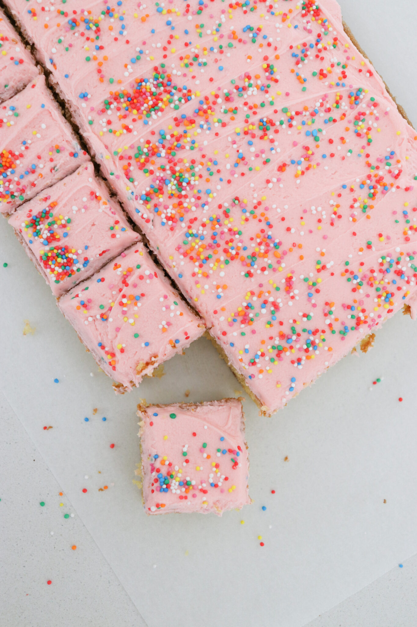 Vanilla Tray Cake - Oh So Busy Mum