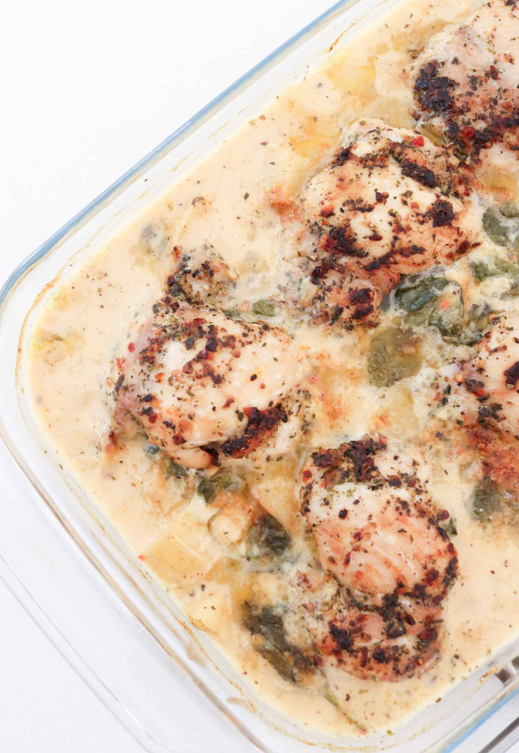 Italian Chicken Bake with Creamy Parmesan Potatoes - Oh So Busy Mum