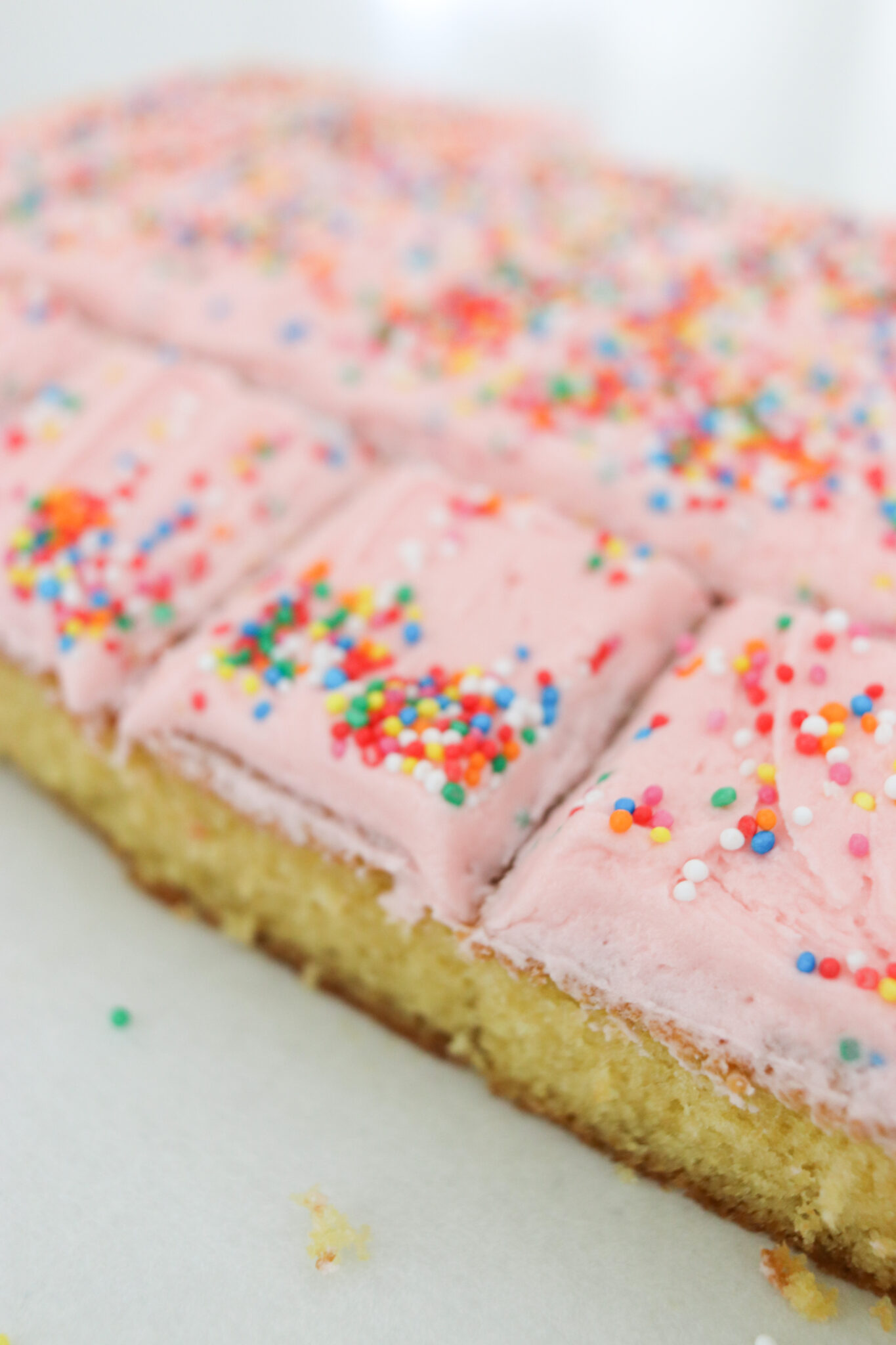 Vanilla Tray Cake - Oh So Busy Mum