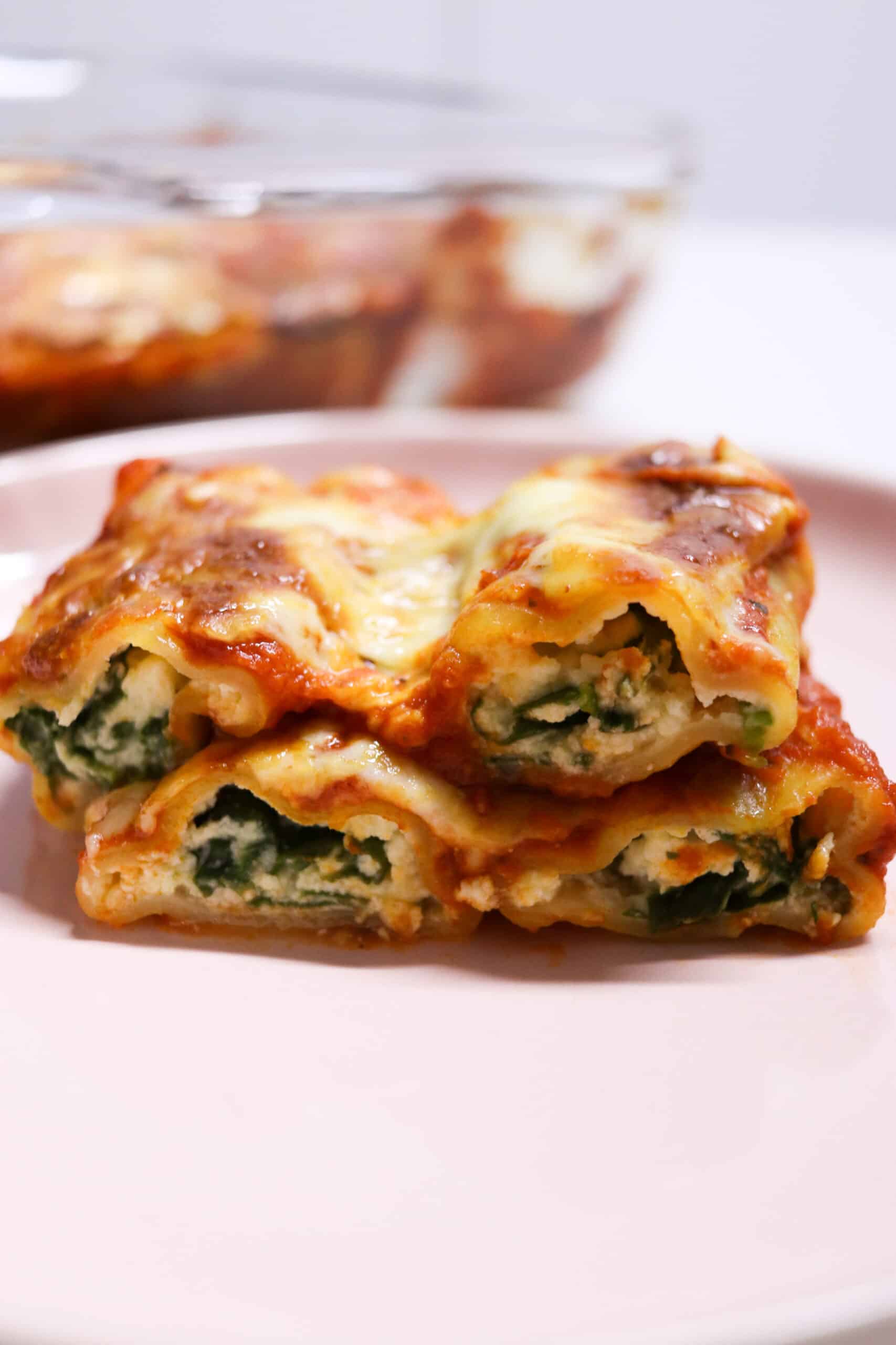 Spinach and Ricotta Cannelloni - Oh So Busy Mum