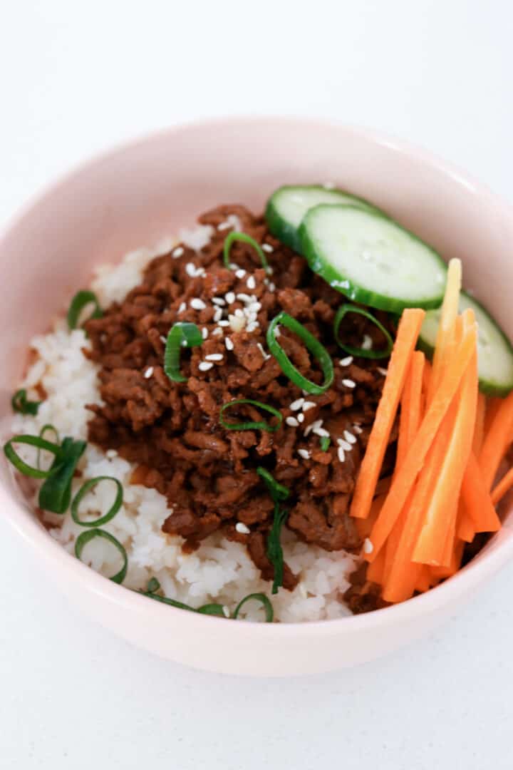 Asian Style Beef Bowls - Oh So Busy Mum