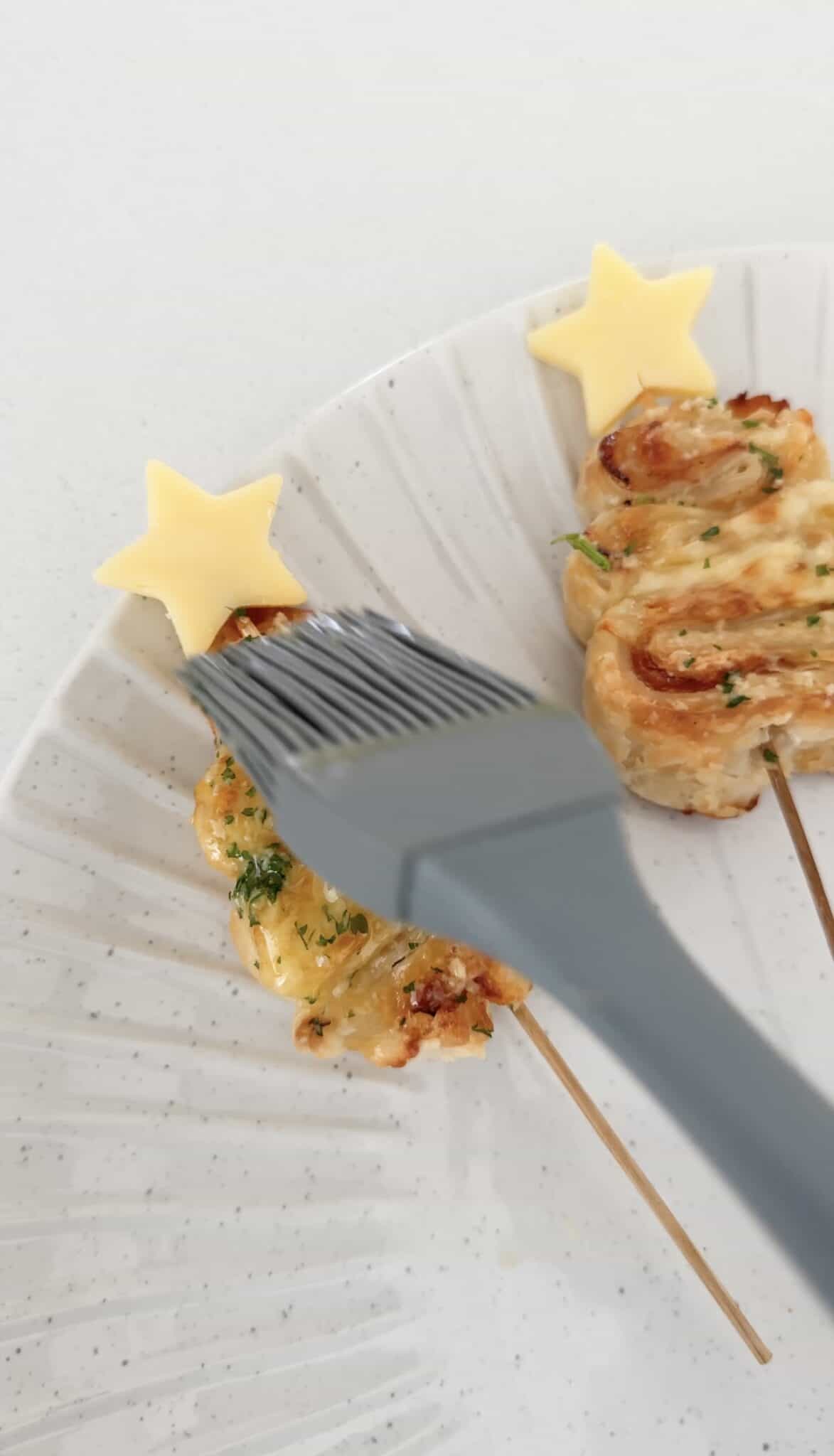 Ham and Cheese Puff Pastry Christmas Trees - Oh So Busy Mum