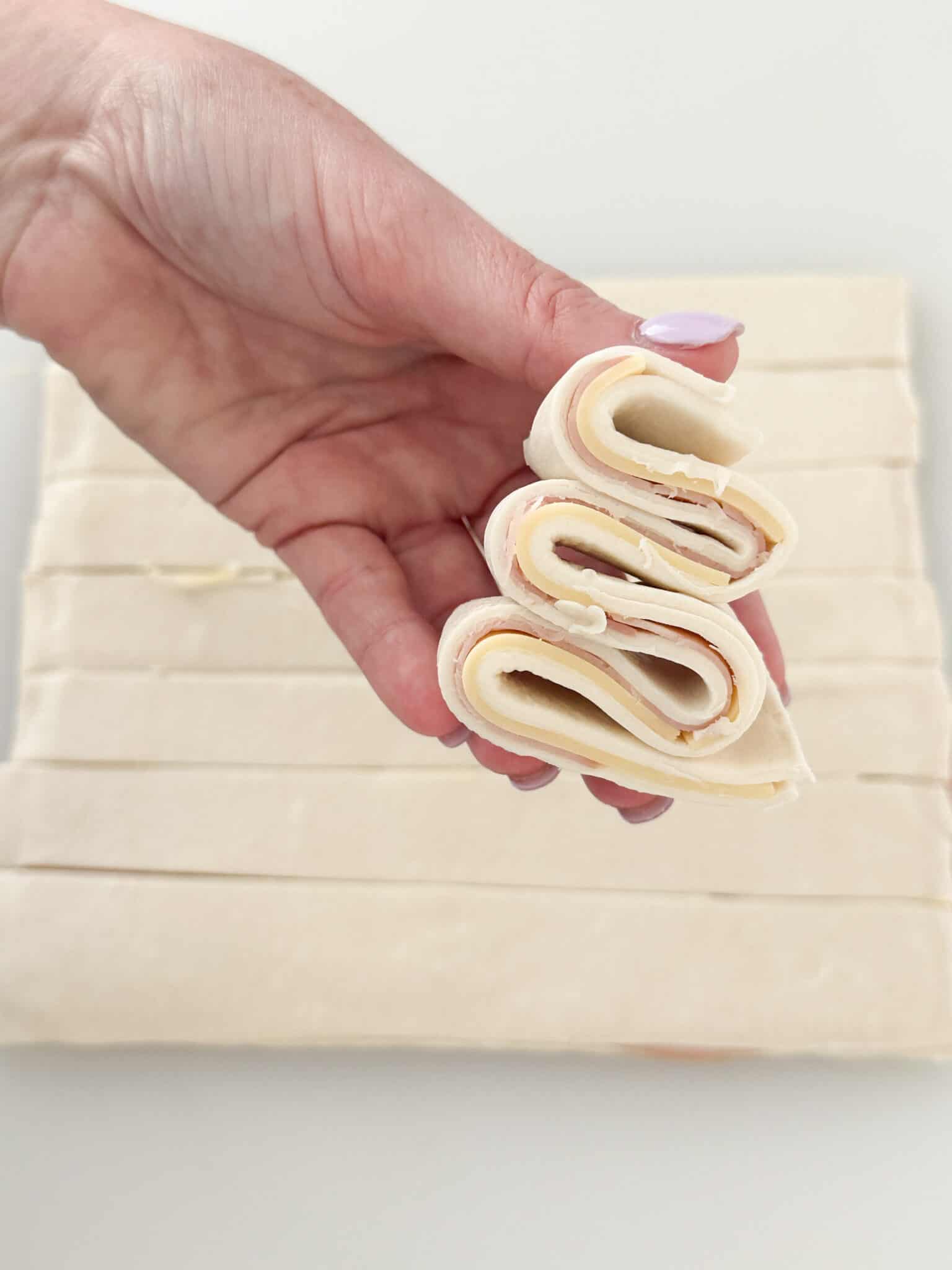 Ham and Cheese Puff Pastry Christmas Trees - Oh So Busy Mum