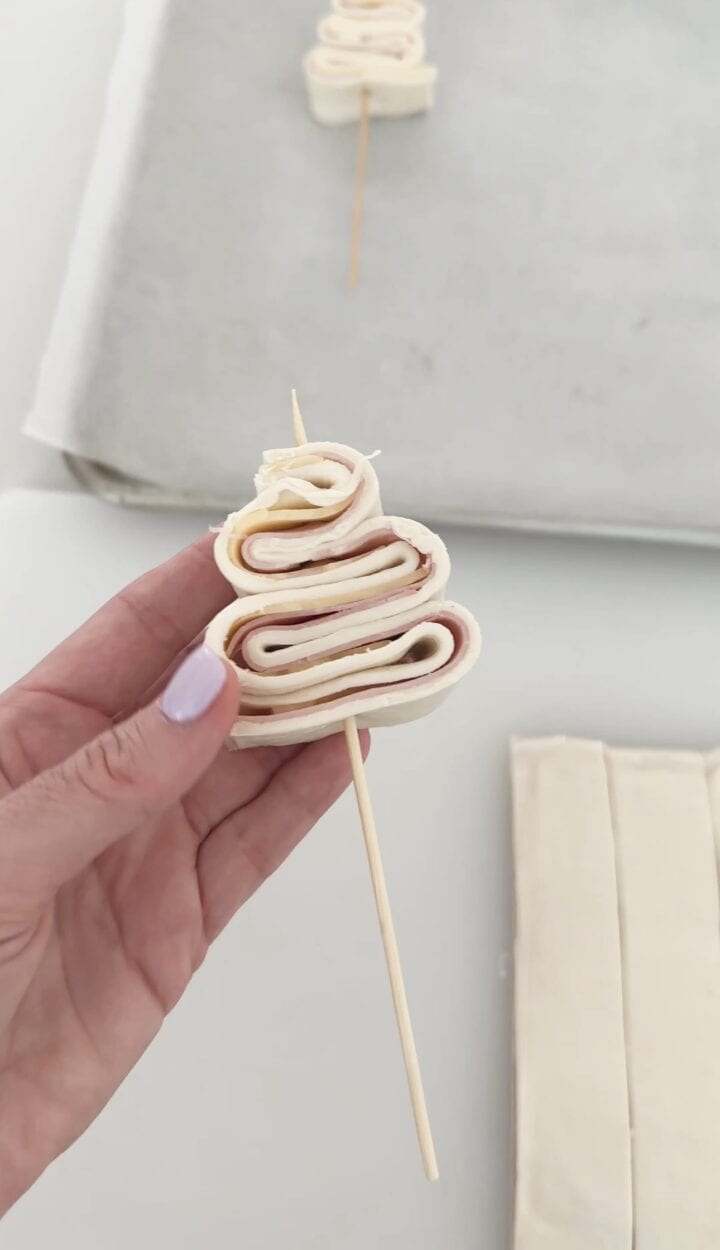 Ham and Cheese Puff Pastry Christmas Trees - Oh So Busy Mum