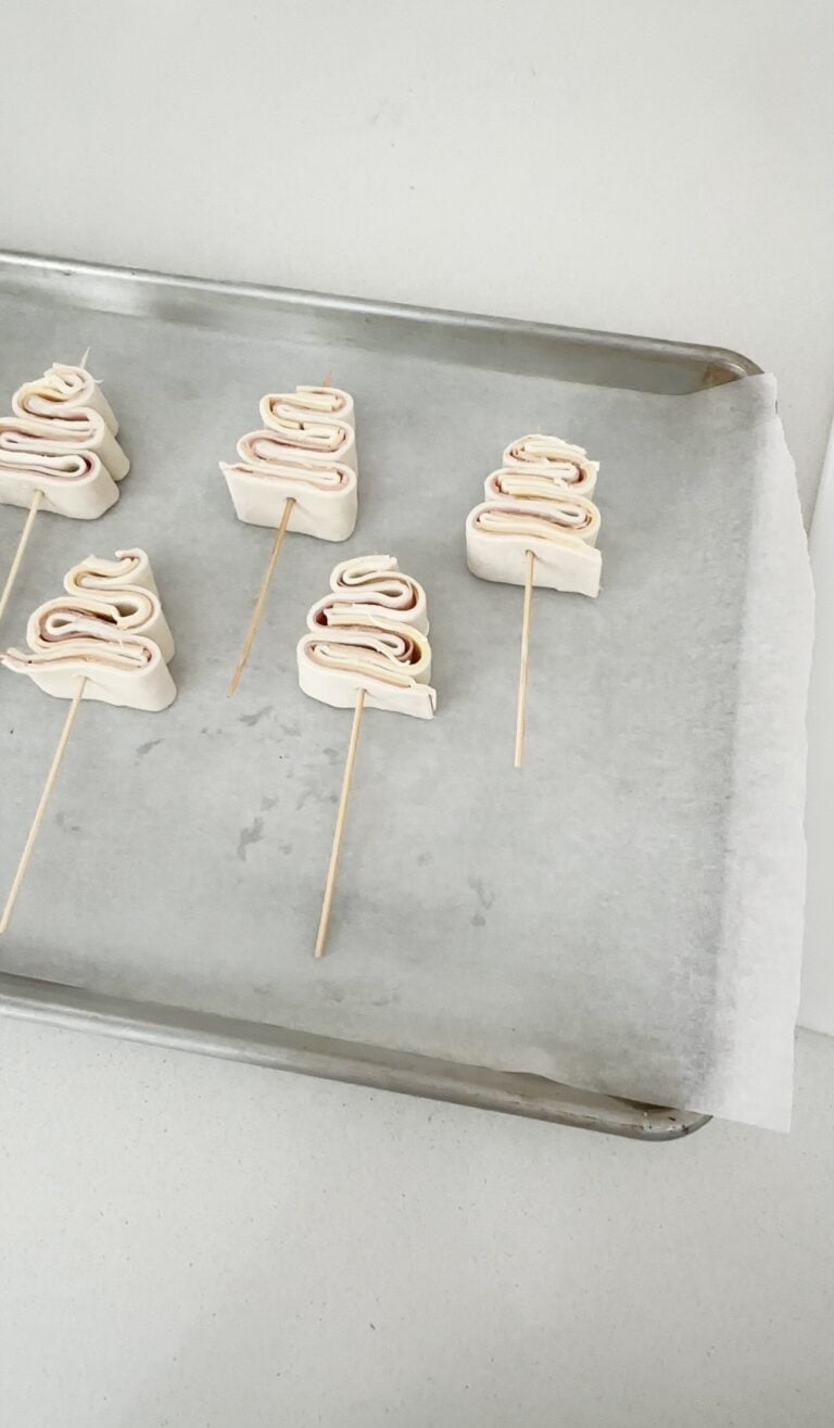 Ham and Cheese Puff Pastry Christmas Trees - Oh So Busy Mum