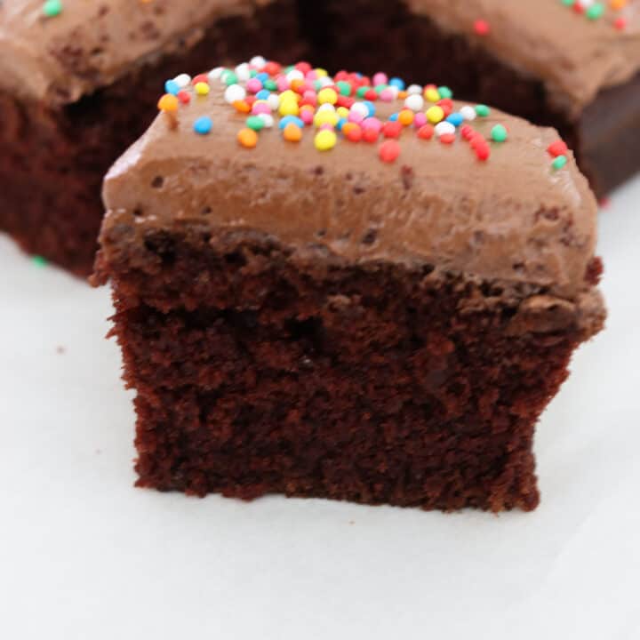 Easy Chocolate Tray Cake - Oh So Busy Mum