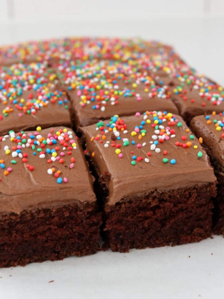 Vanilla Tray Cake - Oh So Busy Mum