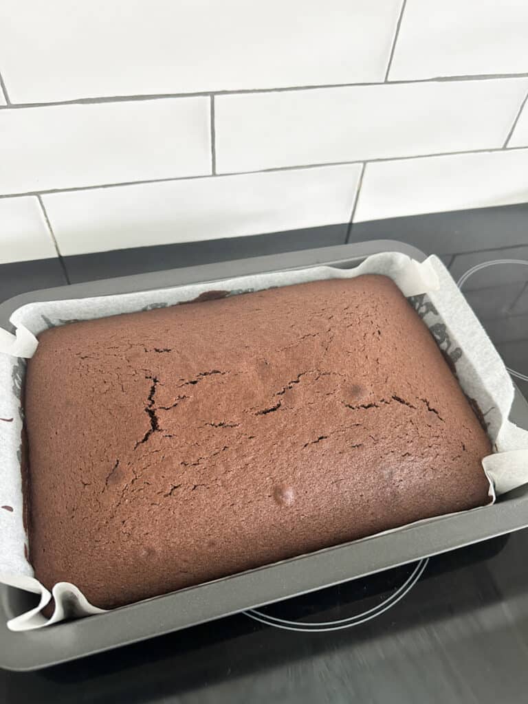 Easy Chocolate Tray Cake - Oh So Busy Mum