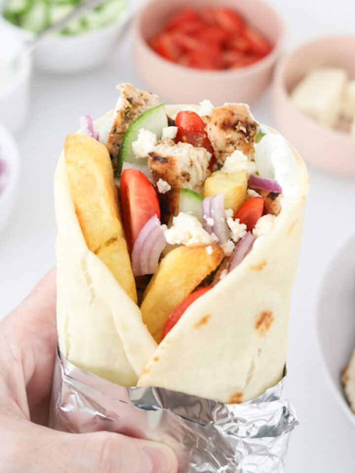 Easy Chicken Gyros - Oh So Busy Mum
