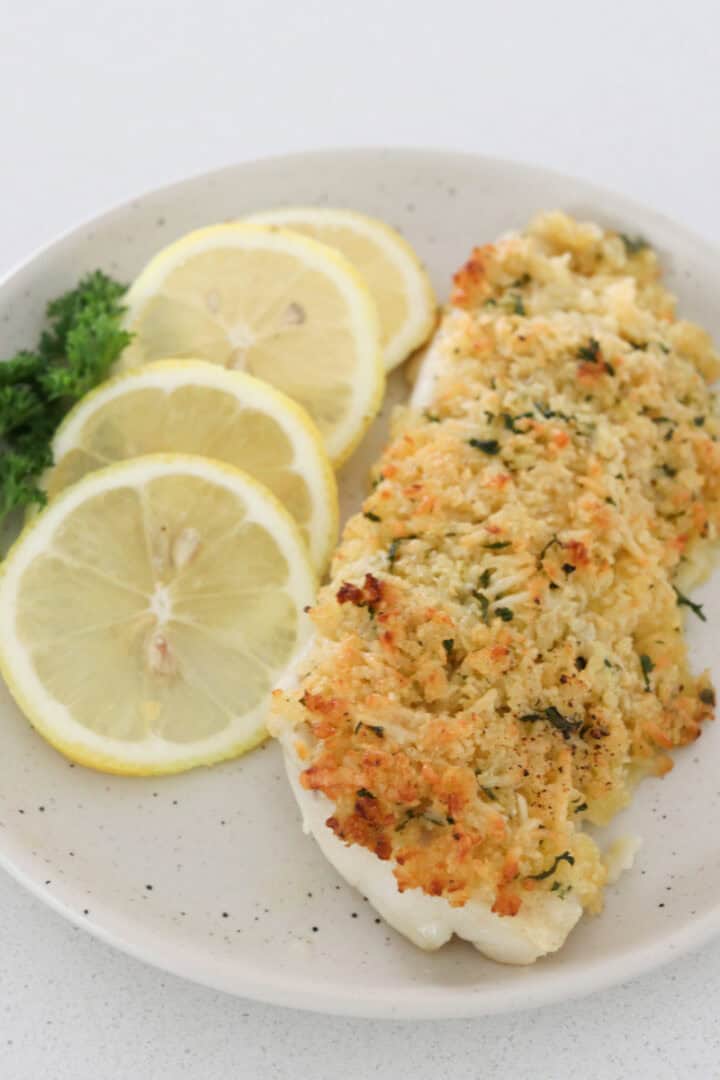 Parmesan Crusted Baked Fish - Oh So Busy Mum