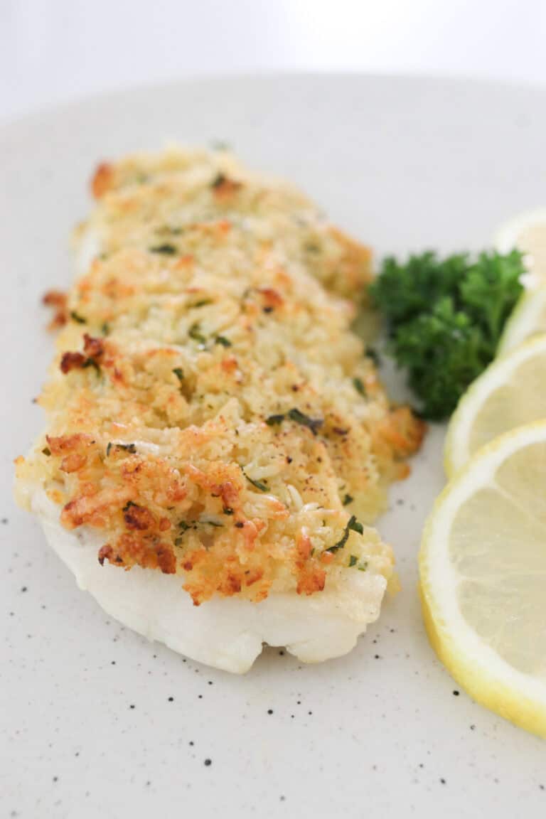 Parmesan Crusted Baked Fish - Oh So Busy Mum
