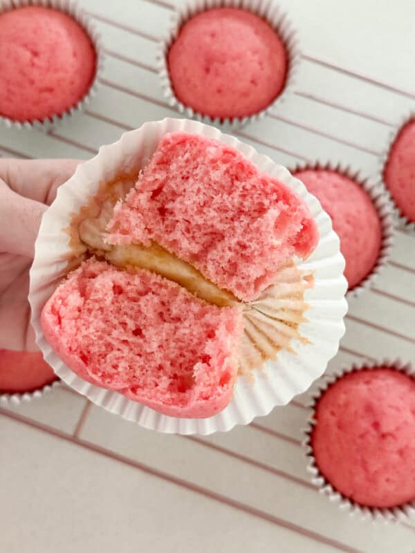 2 Ingredient Cupcake hack (pink sundae) - Oh So Busy Mum