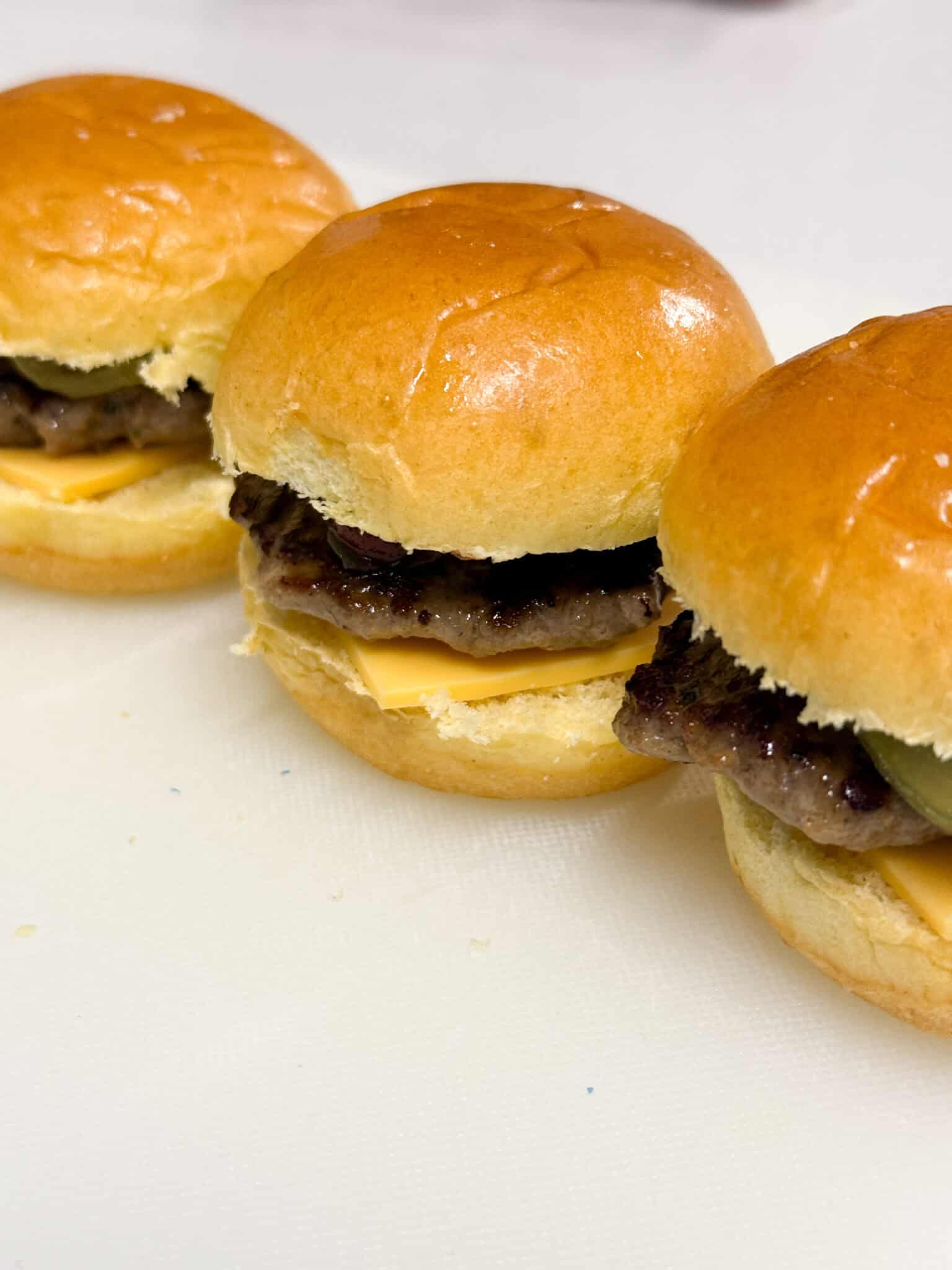 Mini Cheeseburger Slider Hack Using Meatballs - Oh So Busy Mum