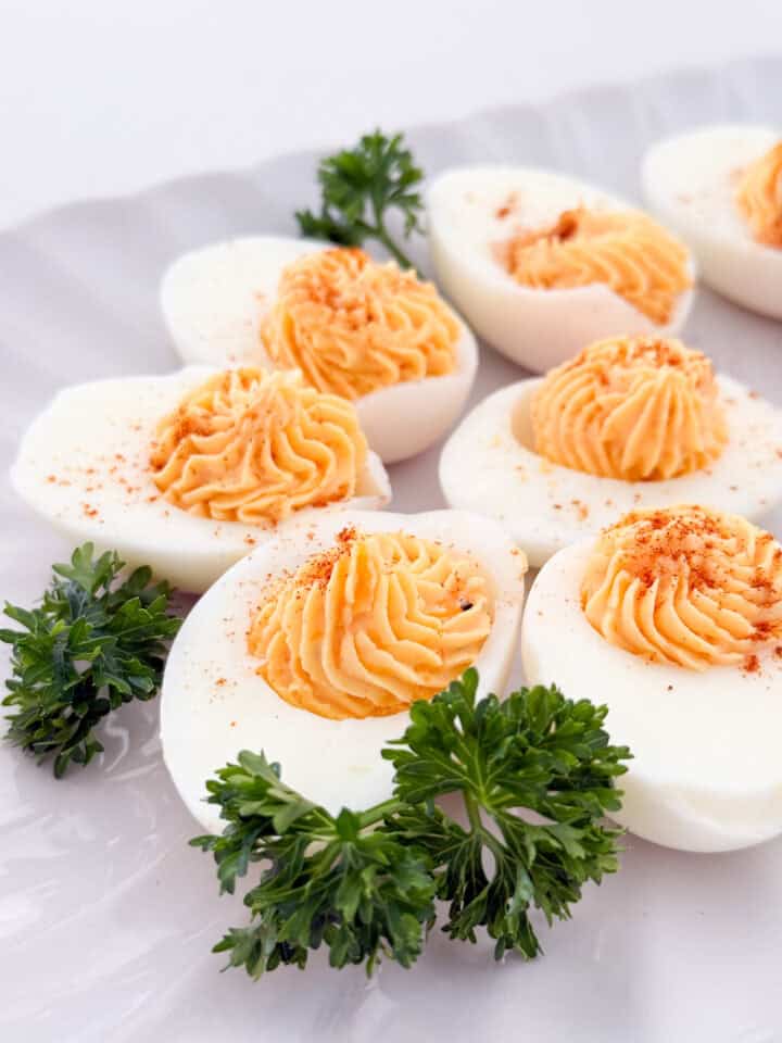 My Go-To Devilled Eggs Recipe - Oh So Busy Mum