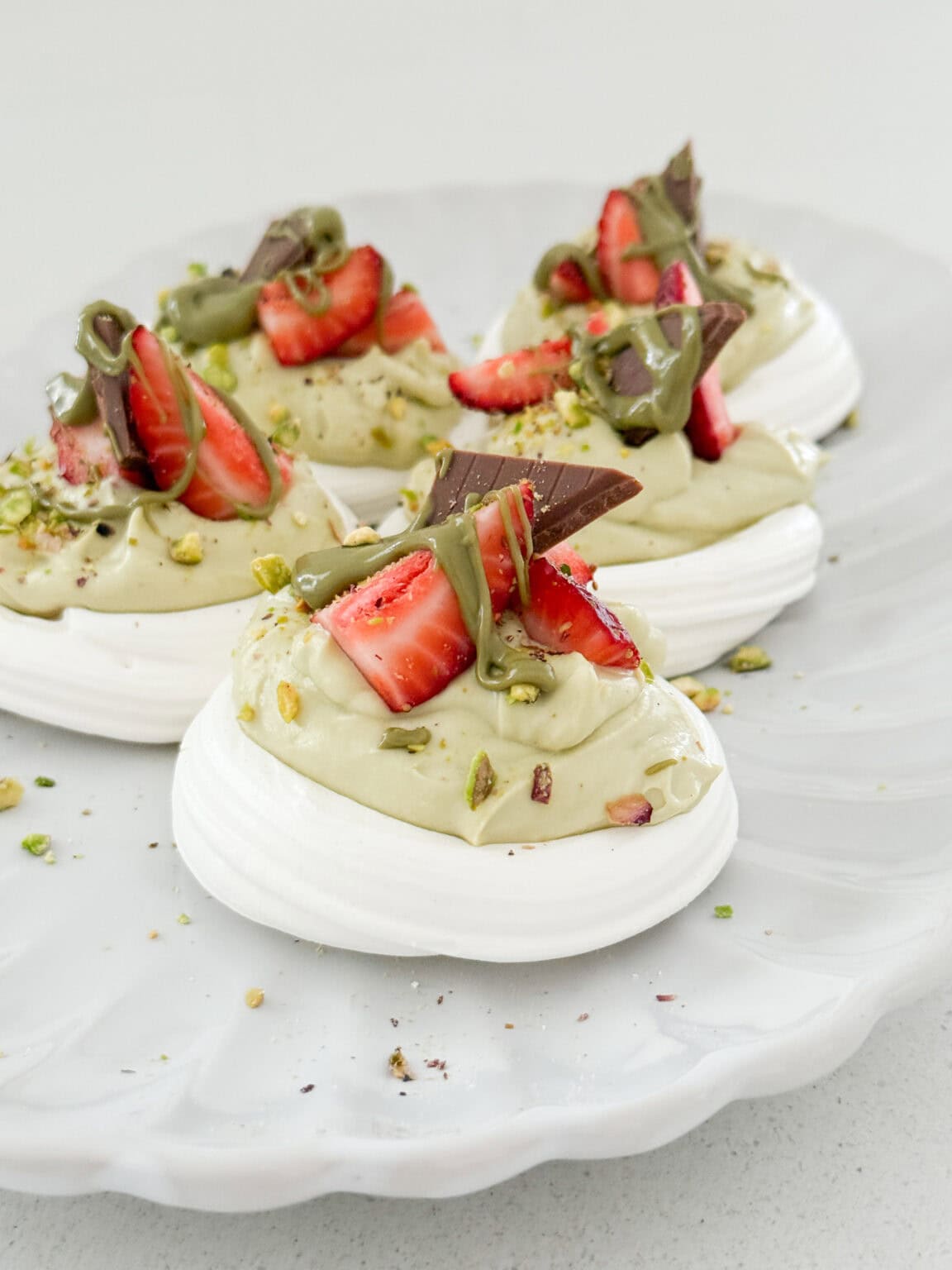 Pistachio Mini Pavlova Nests - Oh So Busy Mum